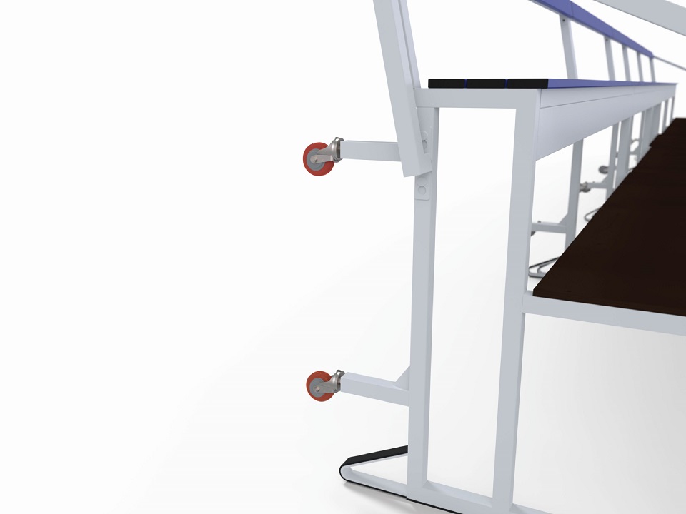 Tribune mobile emboîtable 3 rangs