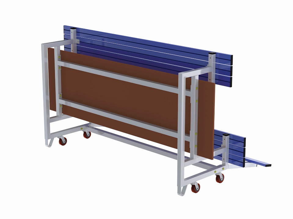 Tribune mobile 2 rangs